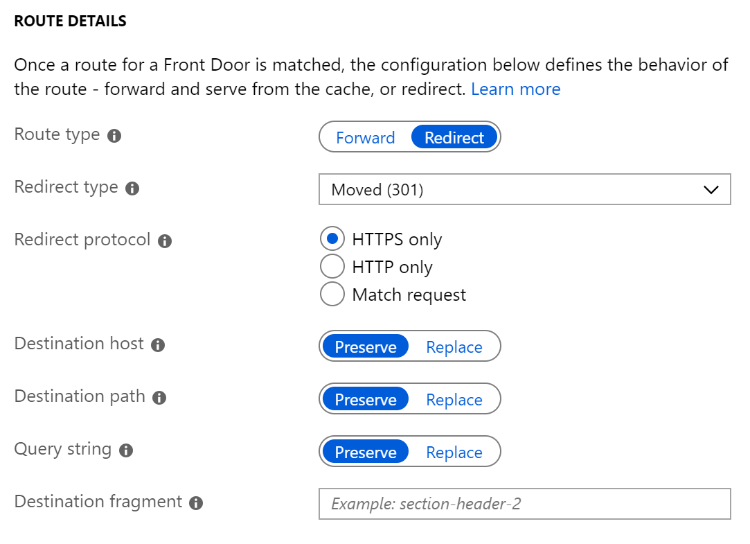 URL Redirect - Azure Front Door | Azure Docs